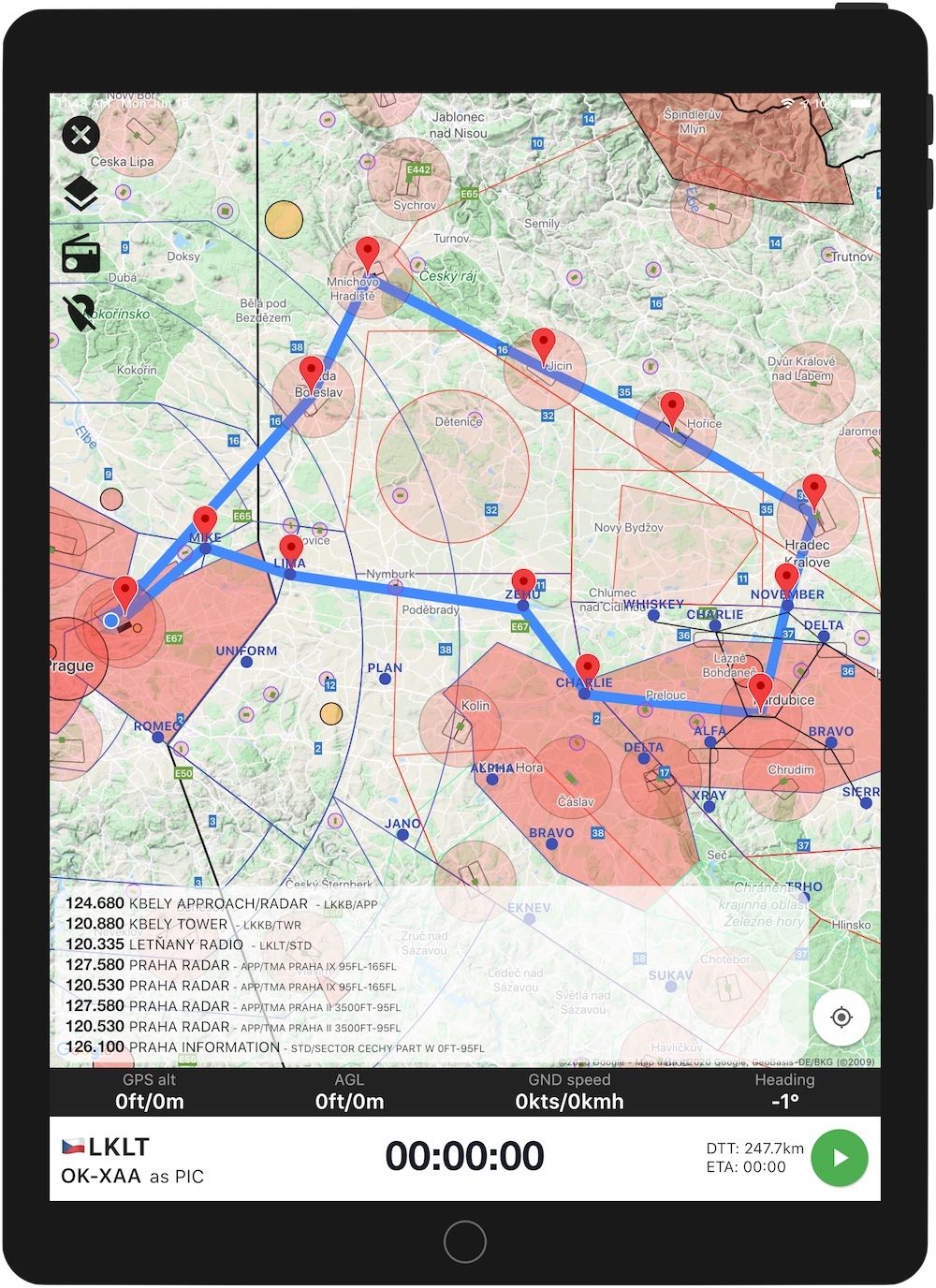 Pilot Logbook with VFR navigation