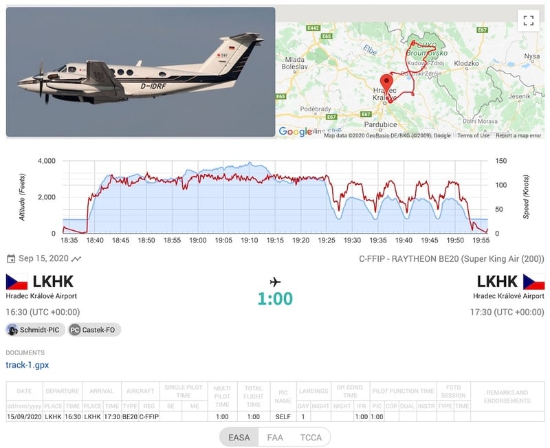 Pilot Logbook and VFR navigation