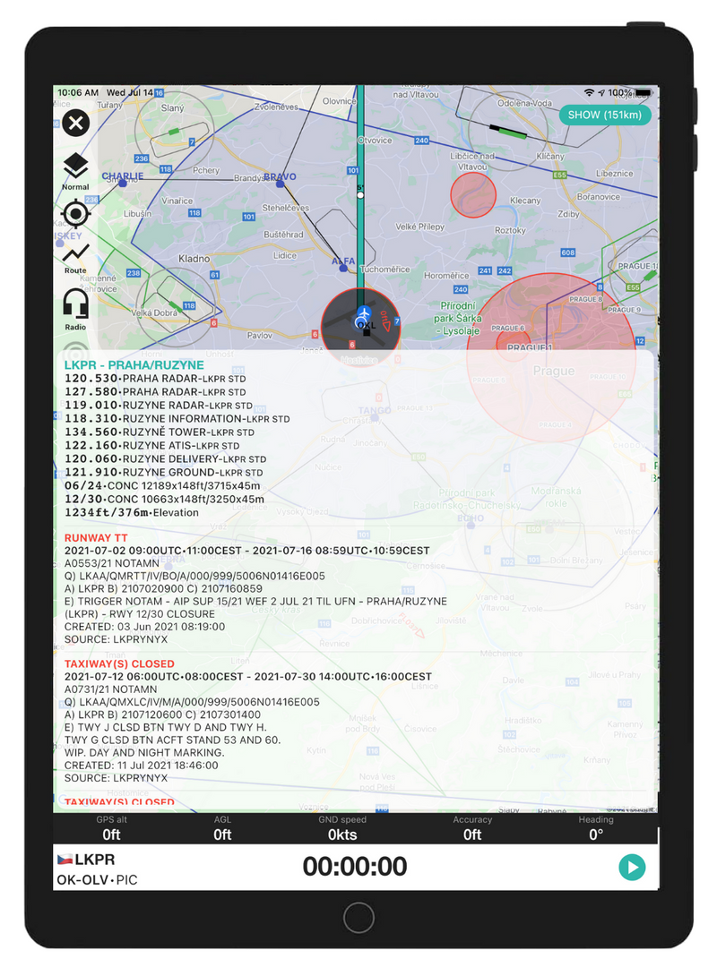 Pilot Logbook and VFR navigation