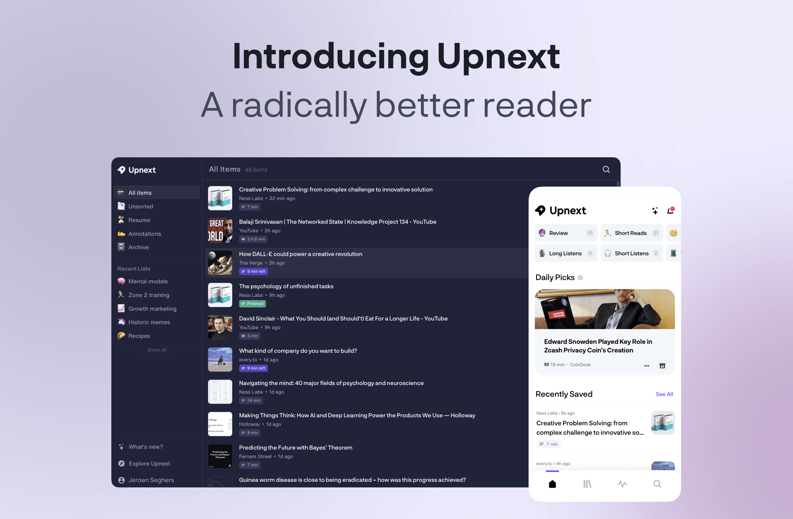 Introducing Upnext