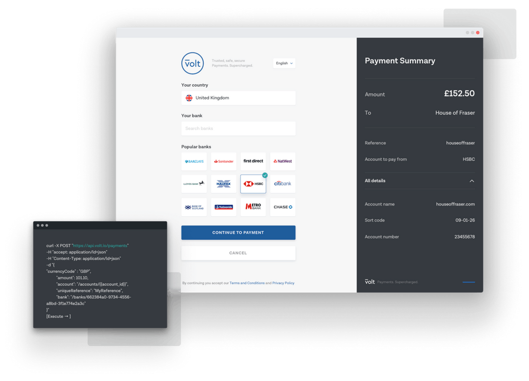 VOLT | Open Banking Payments. Supercharged.