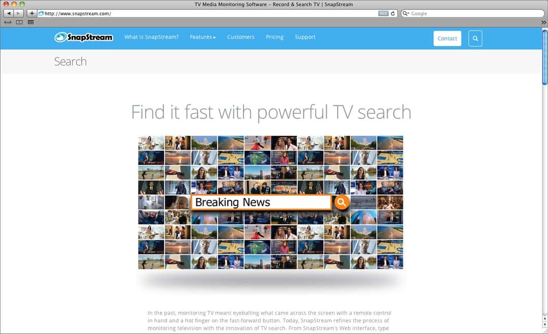 TV search website