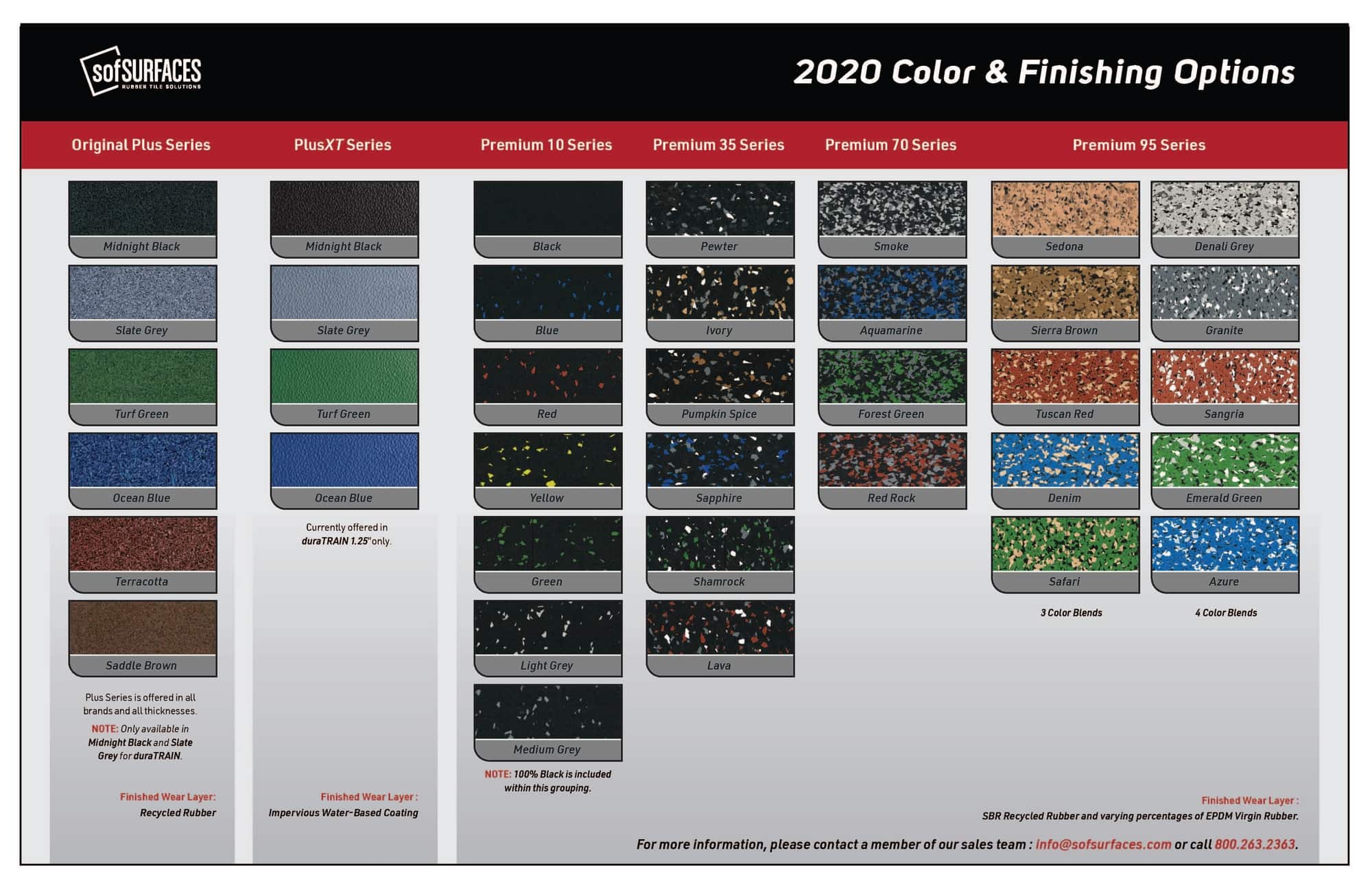 sofSURFACES | offers various design and colors