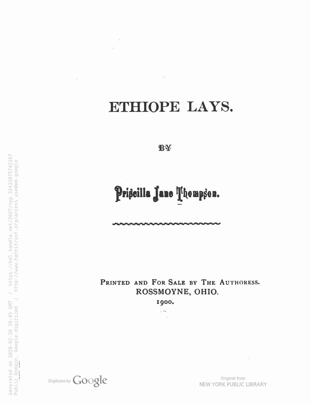 African American Poetry | 1900-1918