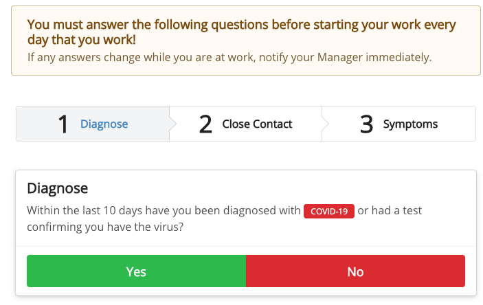 Employee Health Screening App | Easy Employee Health Screening