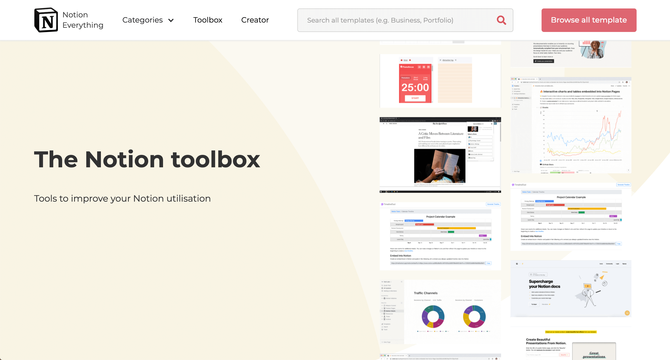 Notion toolbox - All the tools you need for Notion