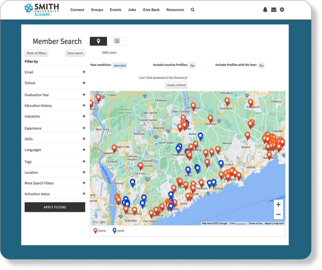 Alumni database software that is engaging and intuitive.