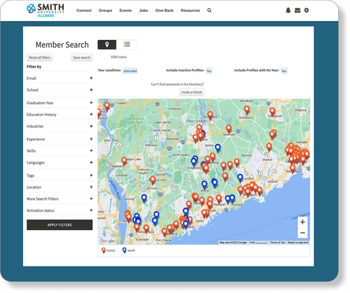 Alumni database software that is engaging and intuitive.