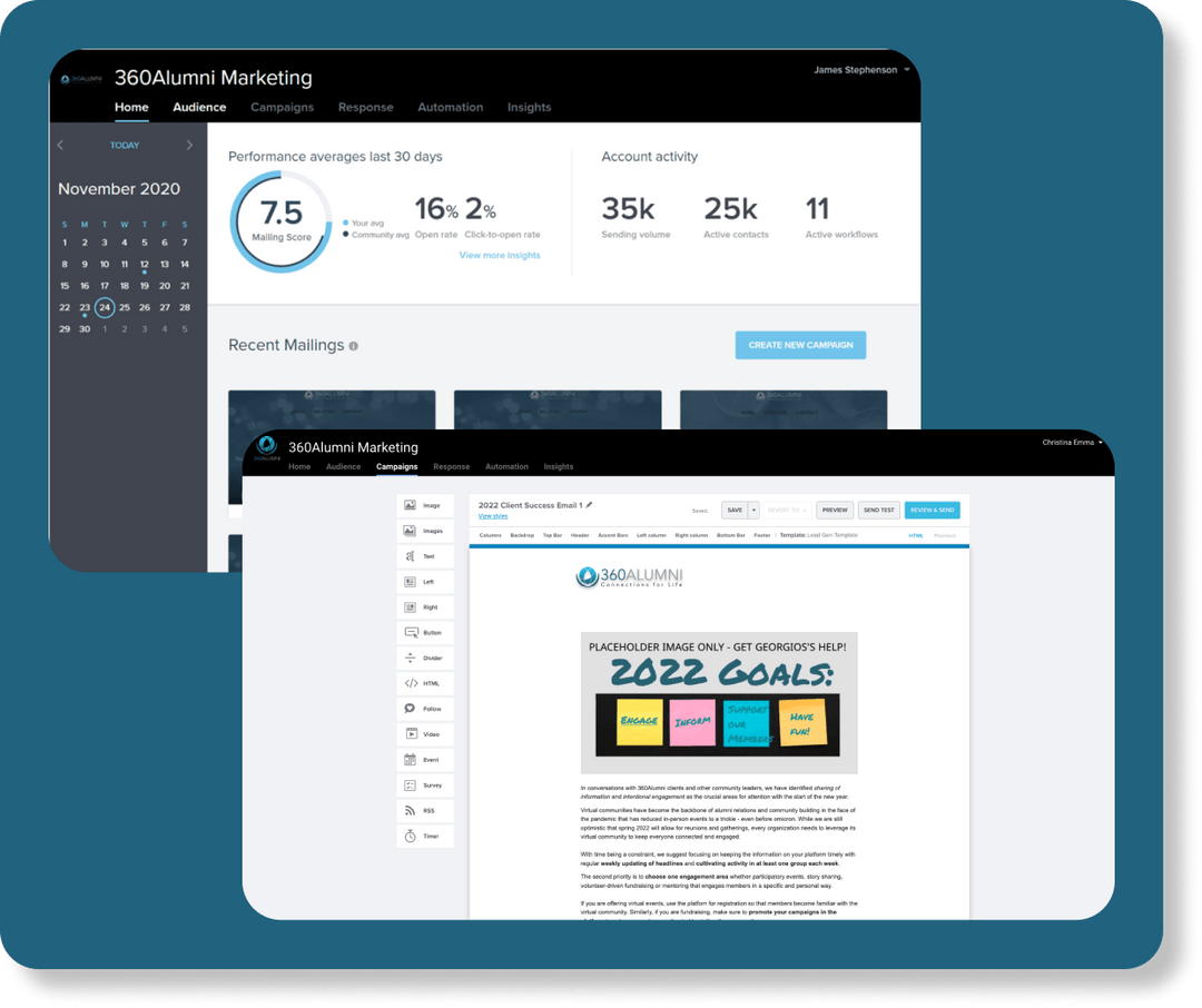 Alumni database software that is engaging and intuitive.