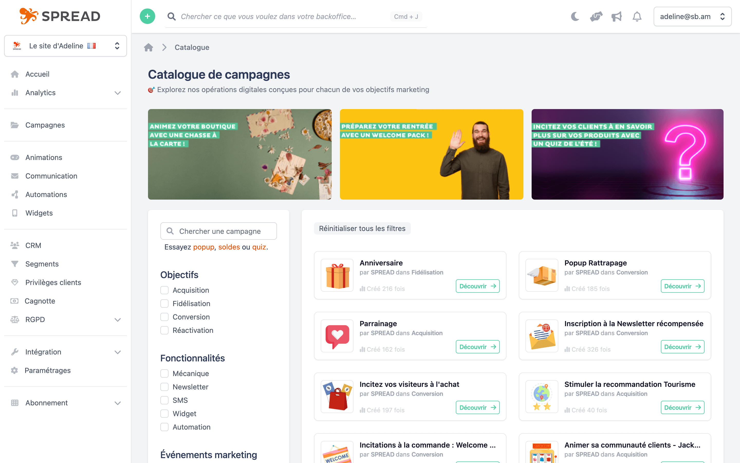 Découvrez SPREAD comme vous ne l'avez jamais vu