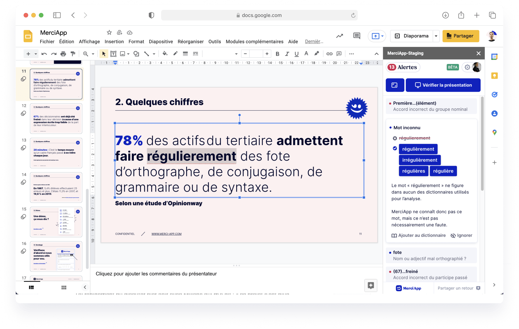 Une solution compatible avec tous vos outils préférés • MerciApp