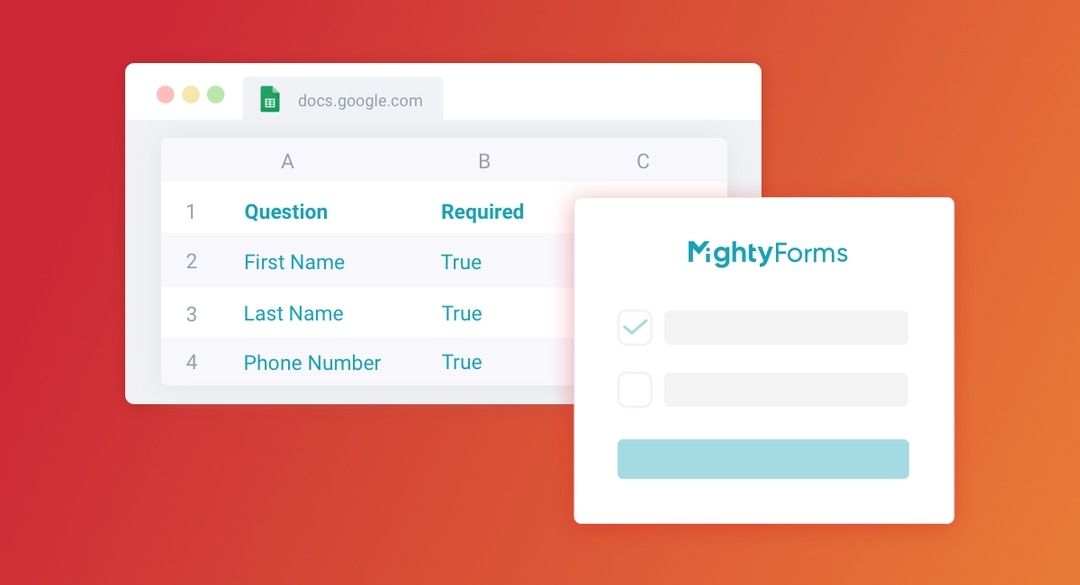 How to Import Data from Google Sheets to Create Online Forms - MightyForms