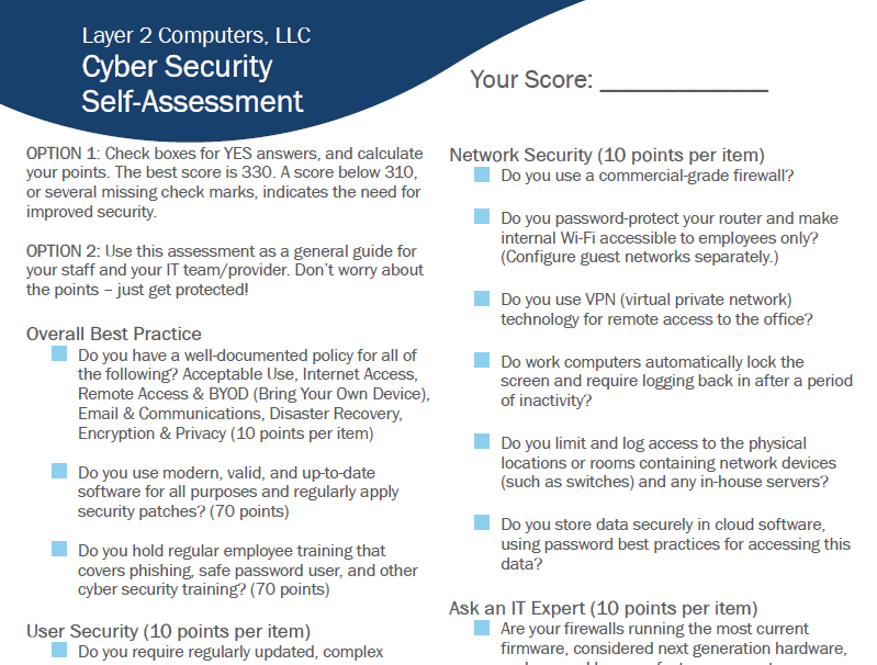 free-cyber-security-self-assessment