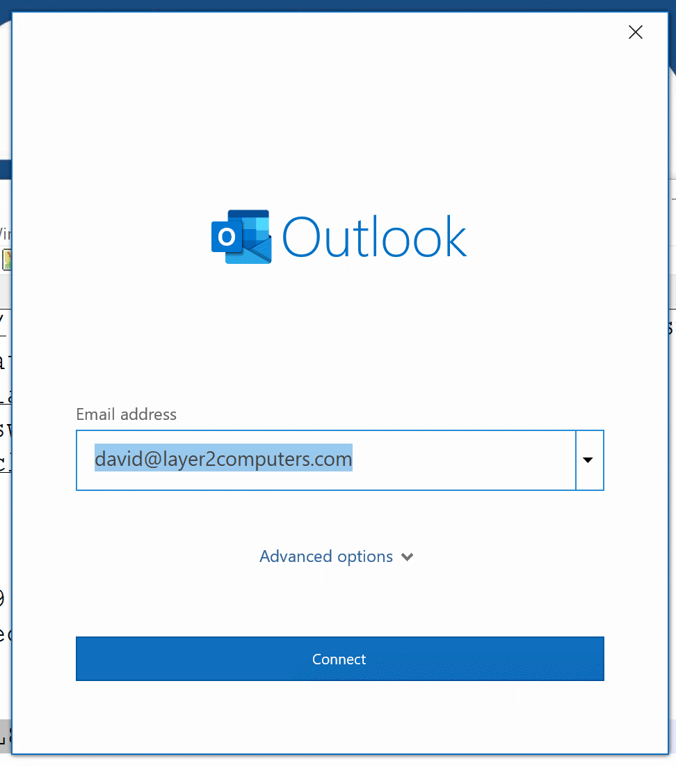 Set up Company Email on PC with Outlook (1st Account)