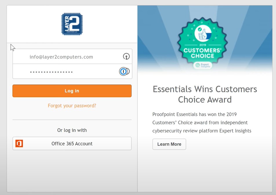 Proofpoint - Account Setup
