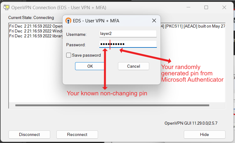 Connect to OpenVPN (With MFA) - Windows