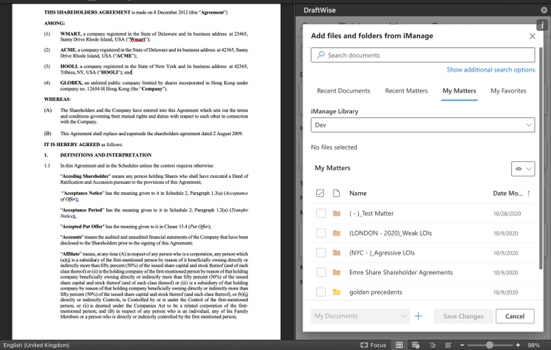 DraftWise - Draft and review contracts faster