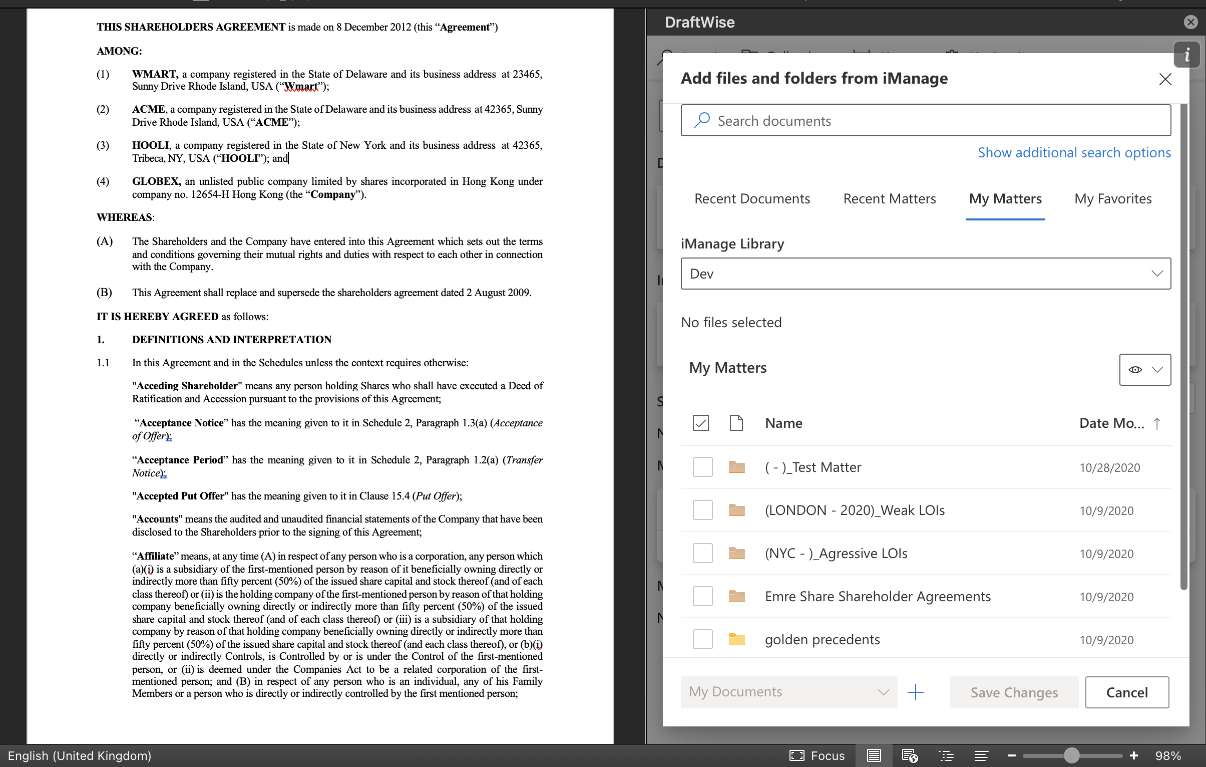 DraftWise - Draft and review contracts faster