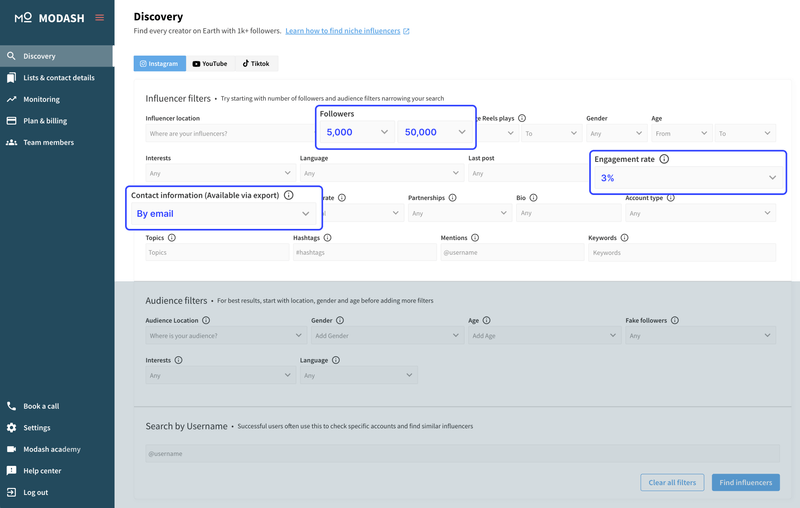 Modash.io | Find, Analyze & Monitor Influencers