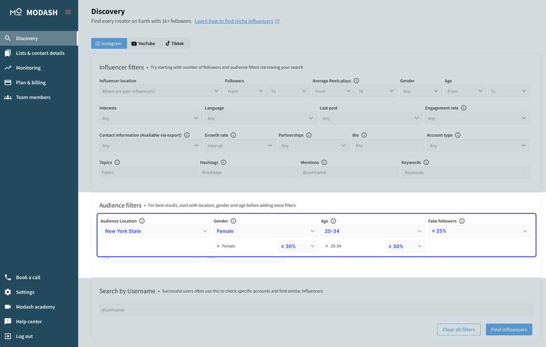 Modash.io | Find, Analyze & Monitor Influencers