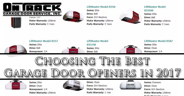 Choosing The Best Garage Door Openers