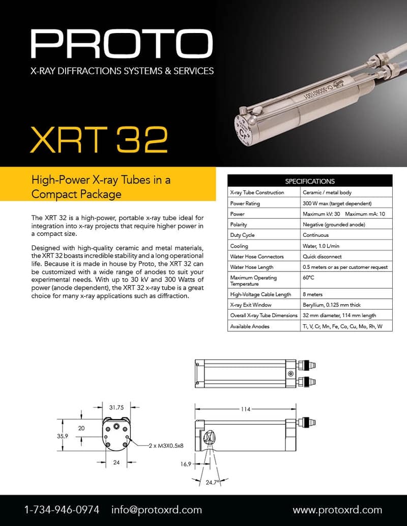 XRD X-ray Tubes | Proto XRD
