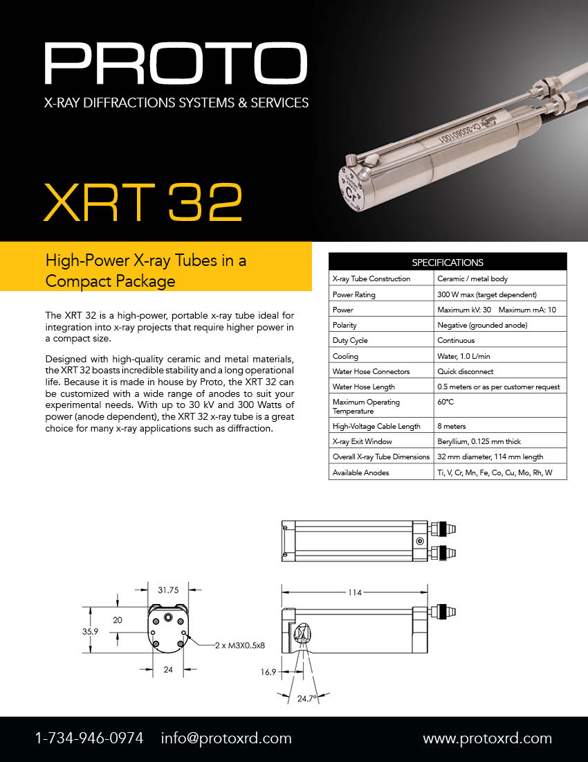 XRD X-ray Tubes | Proto XRD