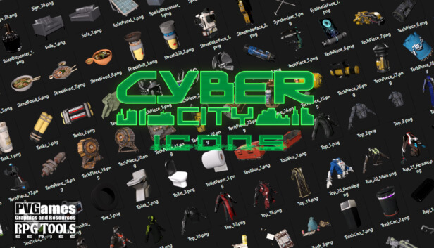 New Releases: CyberCity Character Creator Kit, CyberCity Icons | RPG ...