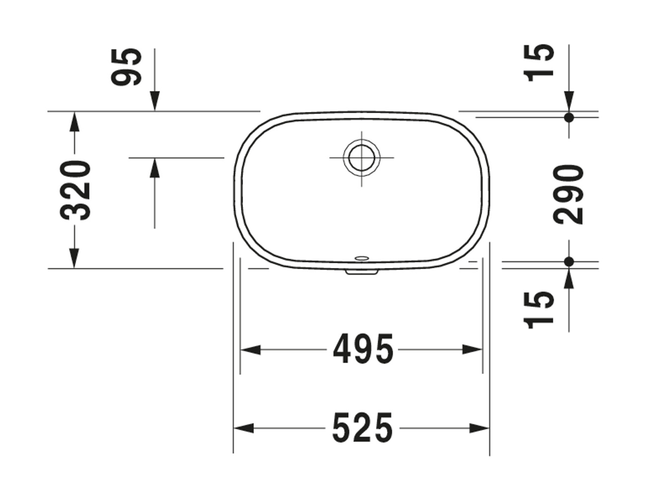 D-Code Undercounter Basin - Duravit Australia
