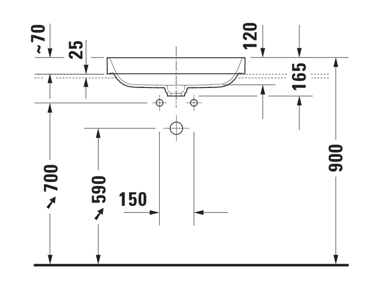 Happy D.2 Plus Washbowl - Duravit Australia