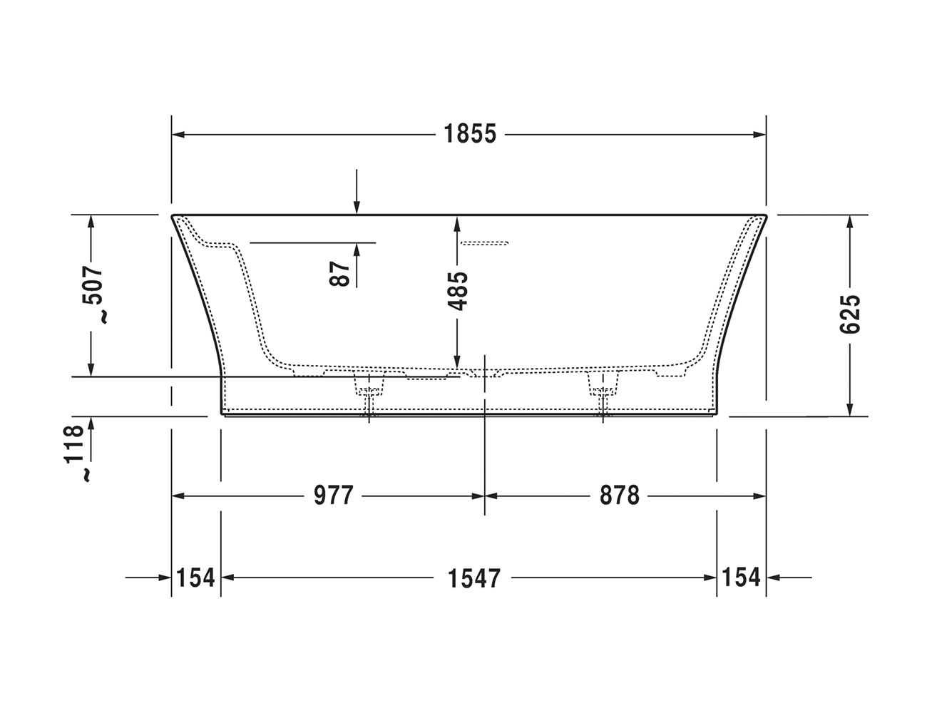 Cape Cod Freestanding Bath - Duravit Australia