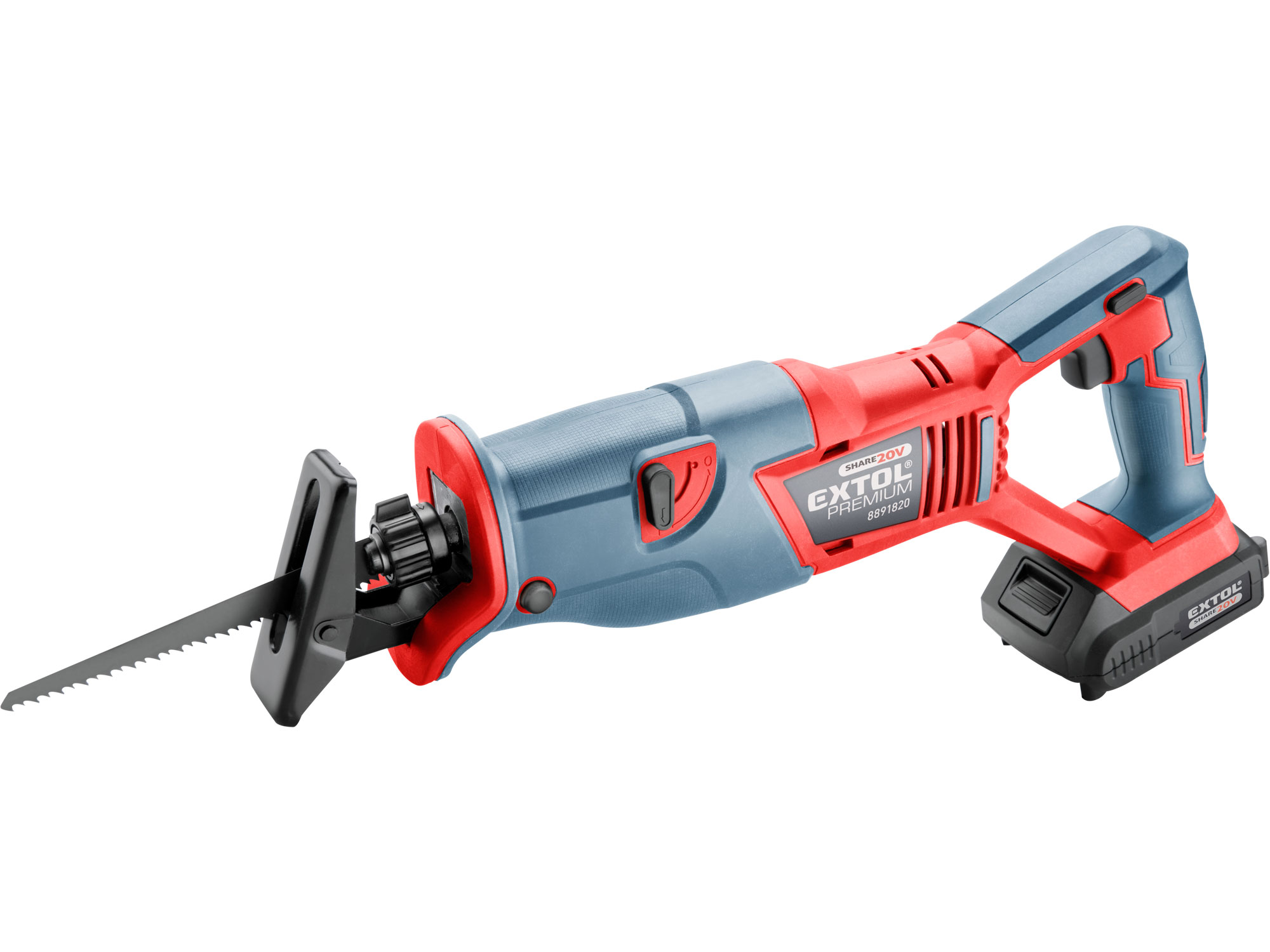 Cordless Reciprocating/Sabre Saw, SHARE20V, 1x2000mAh Battery