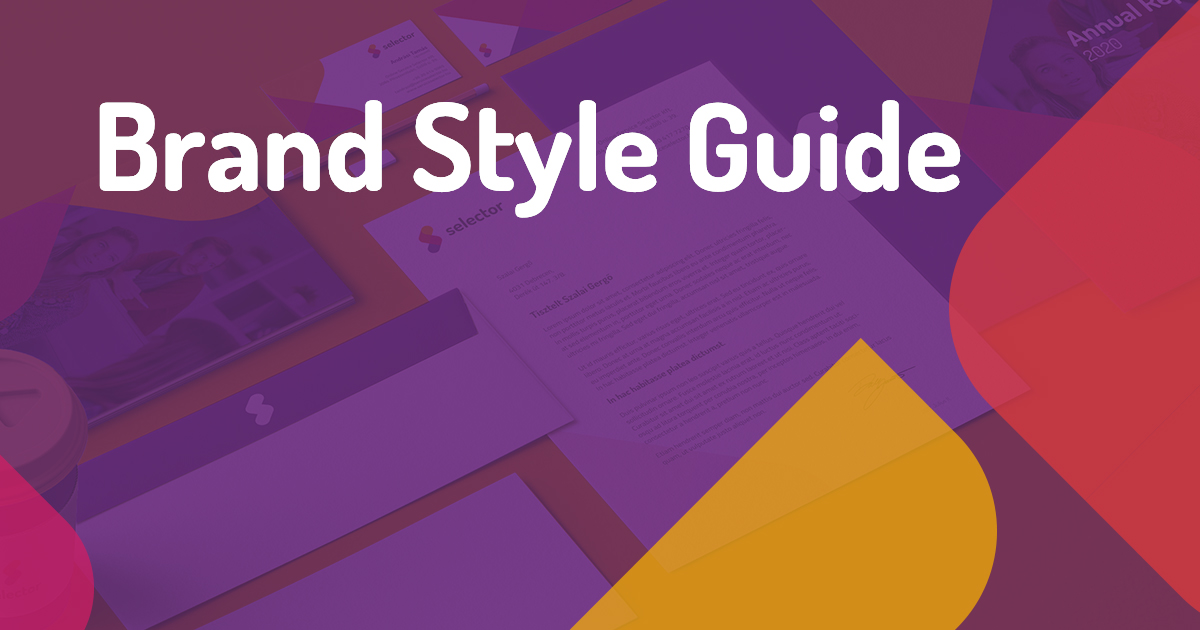 Brand style guide — Selector
