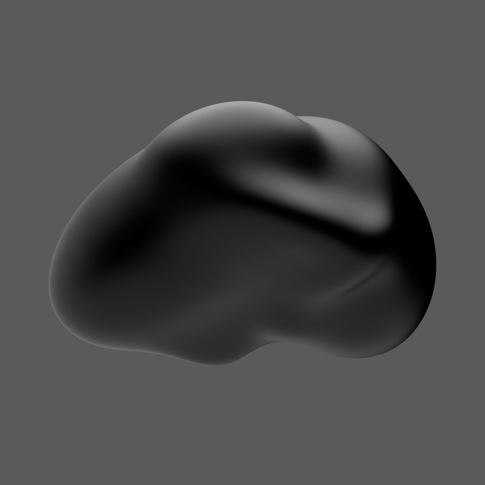 Shapefest™ | Black Clay Hovering Blobs 3D Shape Pack