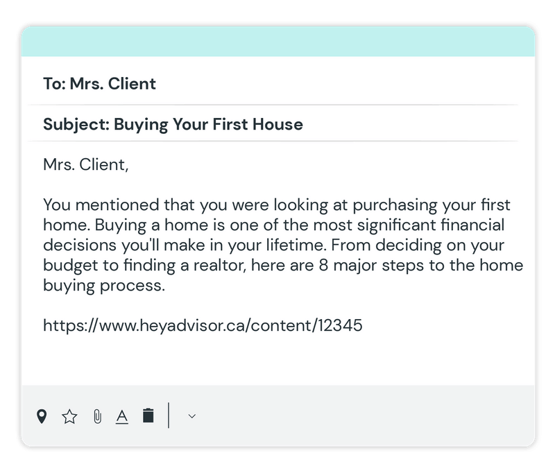 HeyAdvisor - Content for Financial Advisors