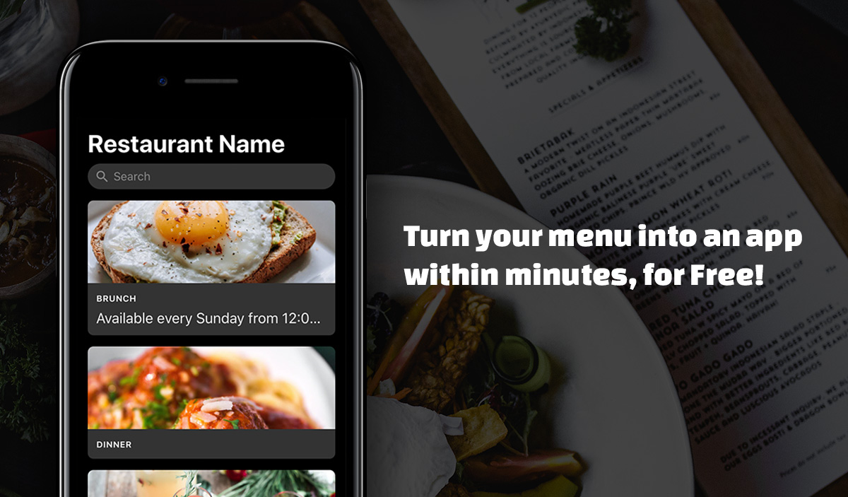 The Food Menu App