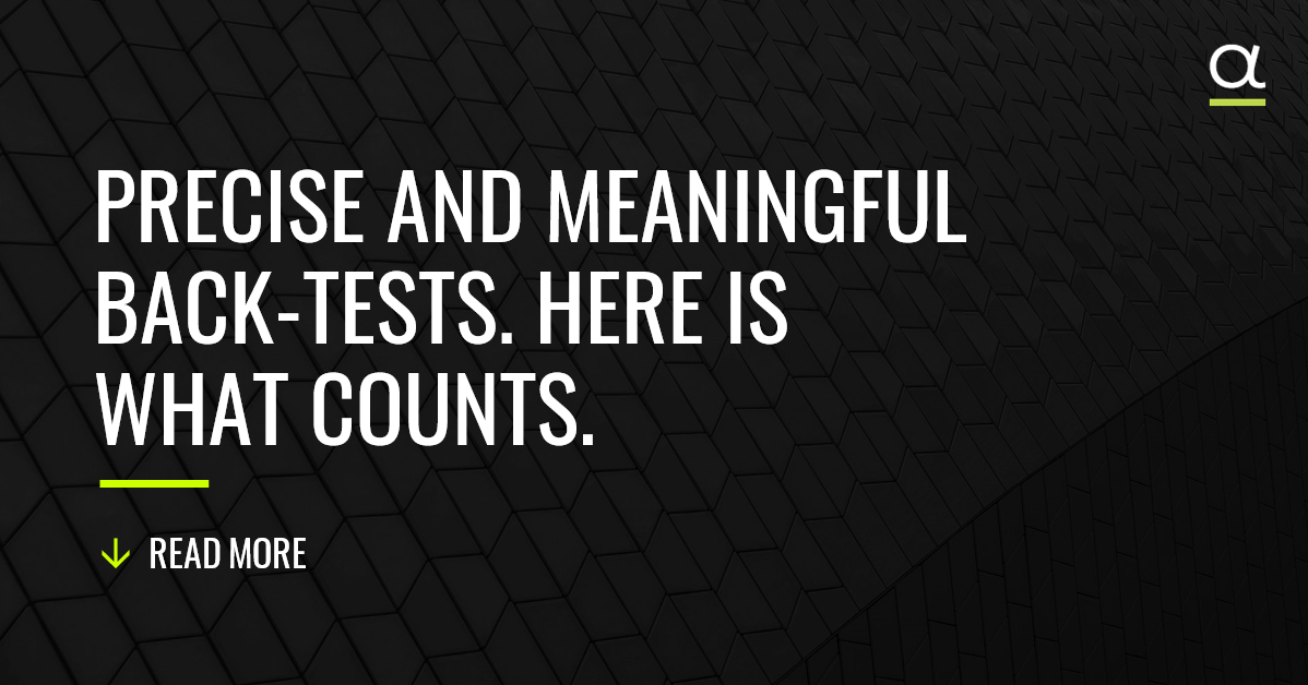 What is important in a professional backtest | Intalcon