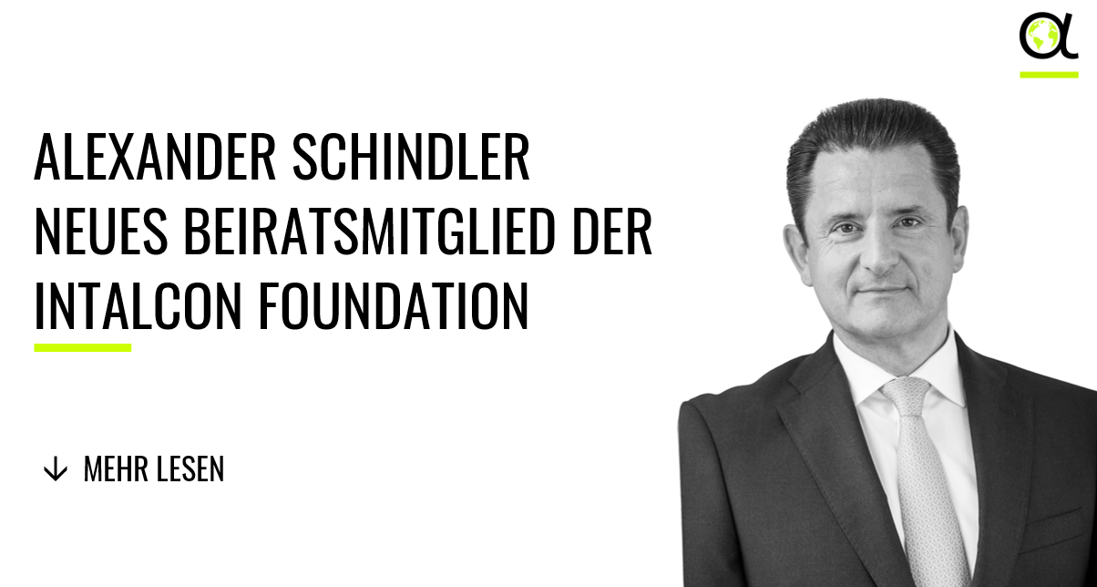 Alexander Schindler neues Beiratsmitglied der Intalcon Foundation ...