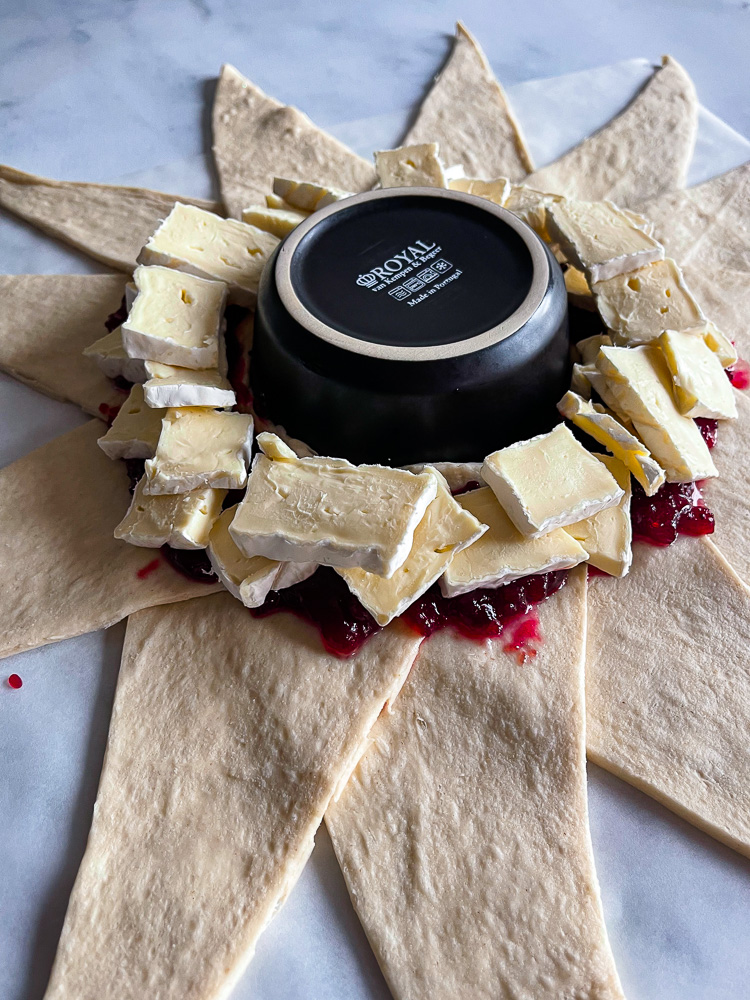Cranberry Brie Crescent Wreath