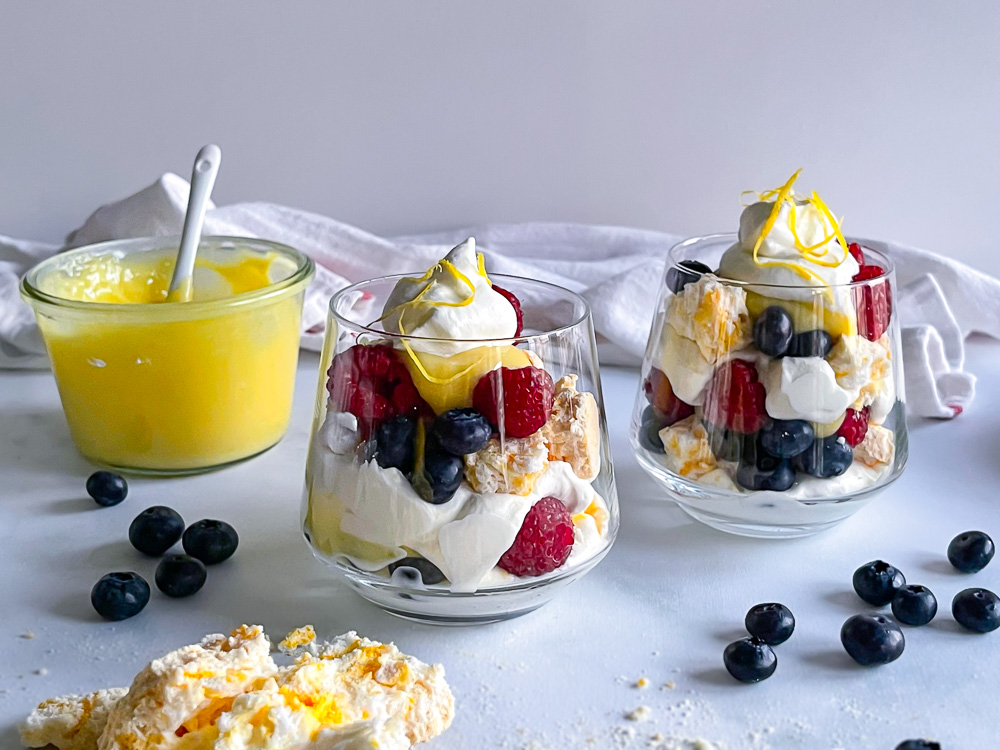 Eton Mess with Lemon Curd & Berries