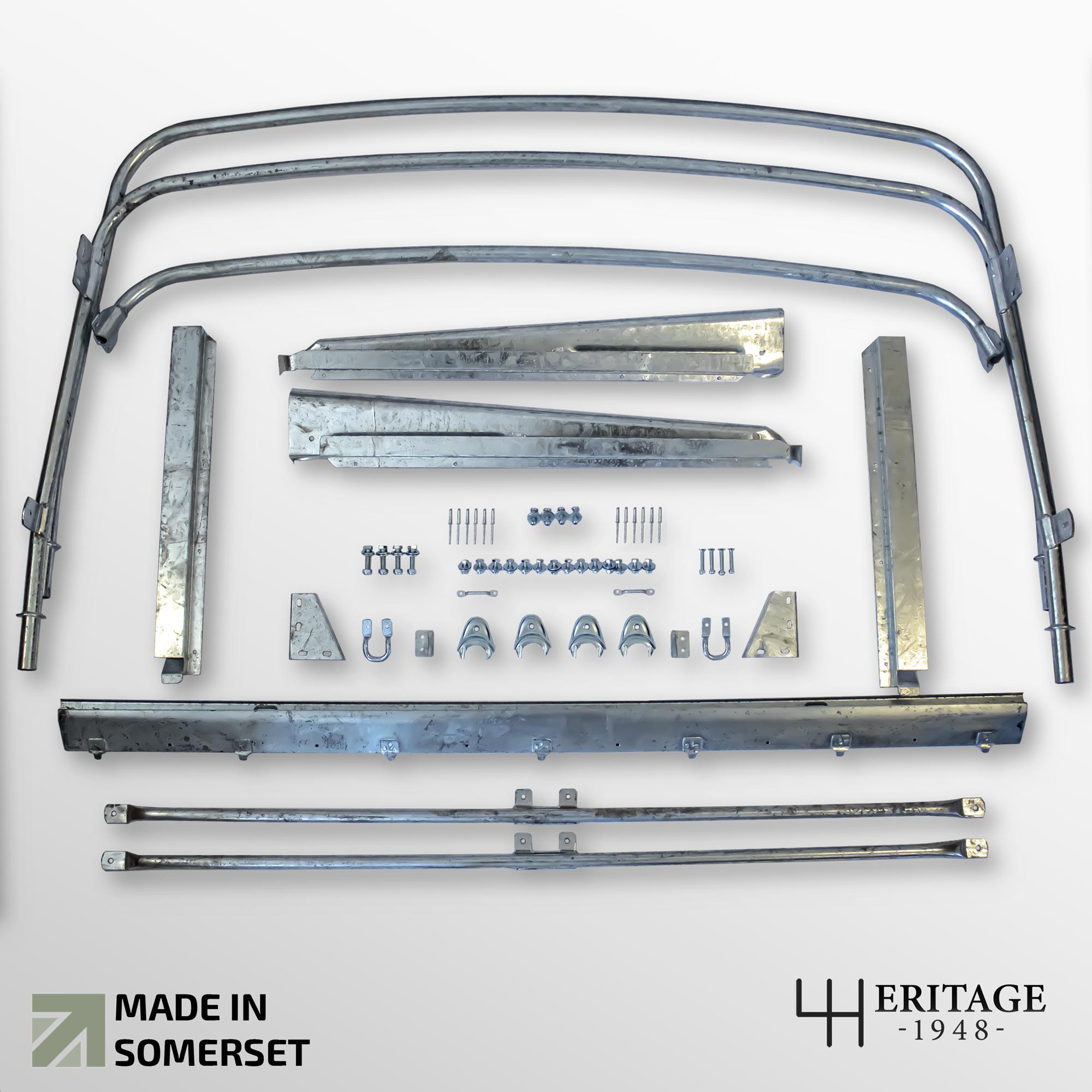 88" Full Hood Stick Kit, Land Rover Series 2/3