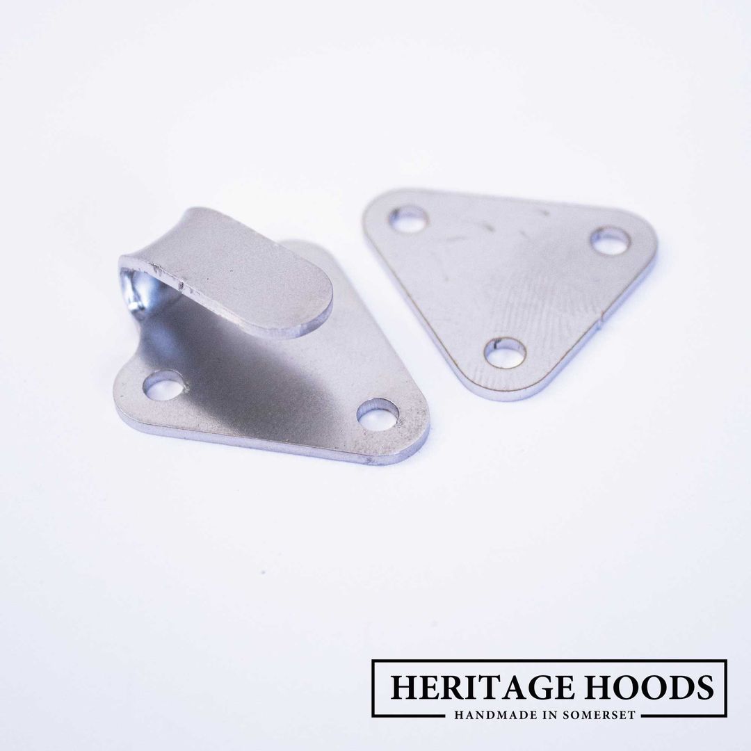 Hook & Plate for Canvas Hoods, Land Rover Series & Defender
