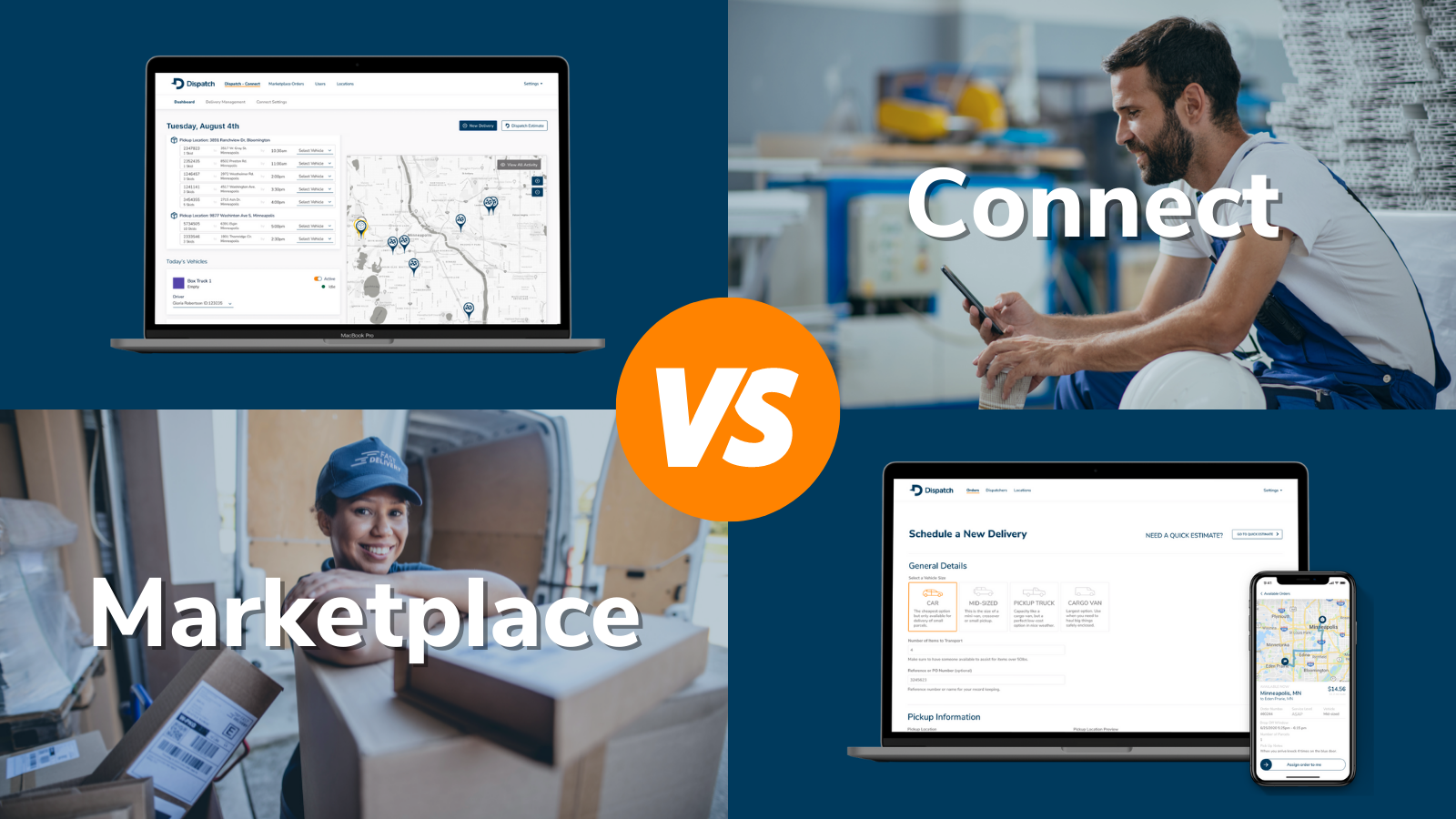 Marketplace vs. Connect, Which Dispatch Product Is Right for You ...