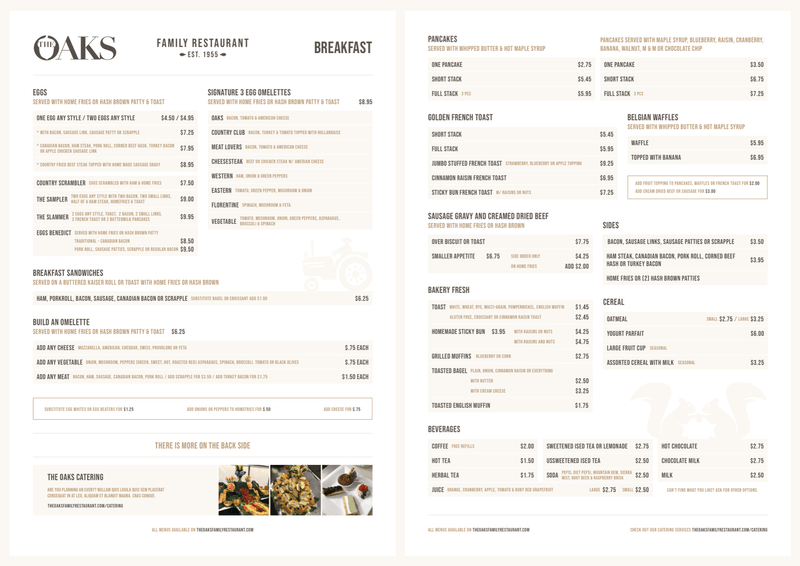 The Oaks Family Restaurant