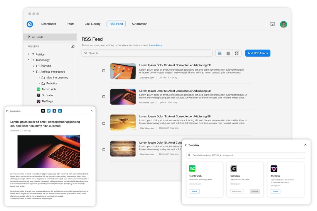 elink.io | Newsletter Creator, Web Page Builder, Bookmarker