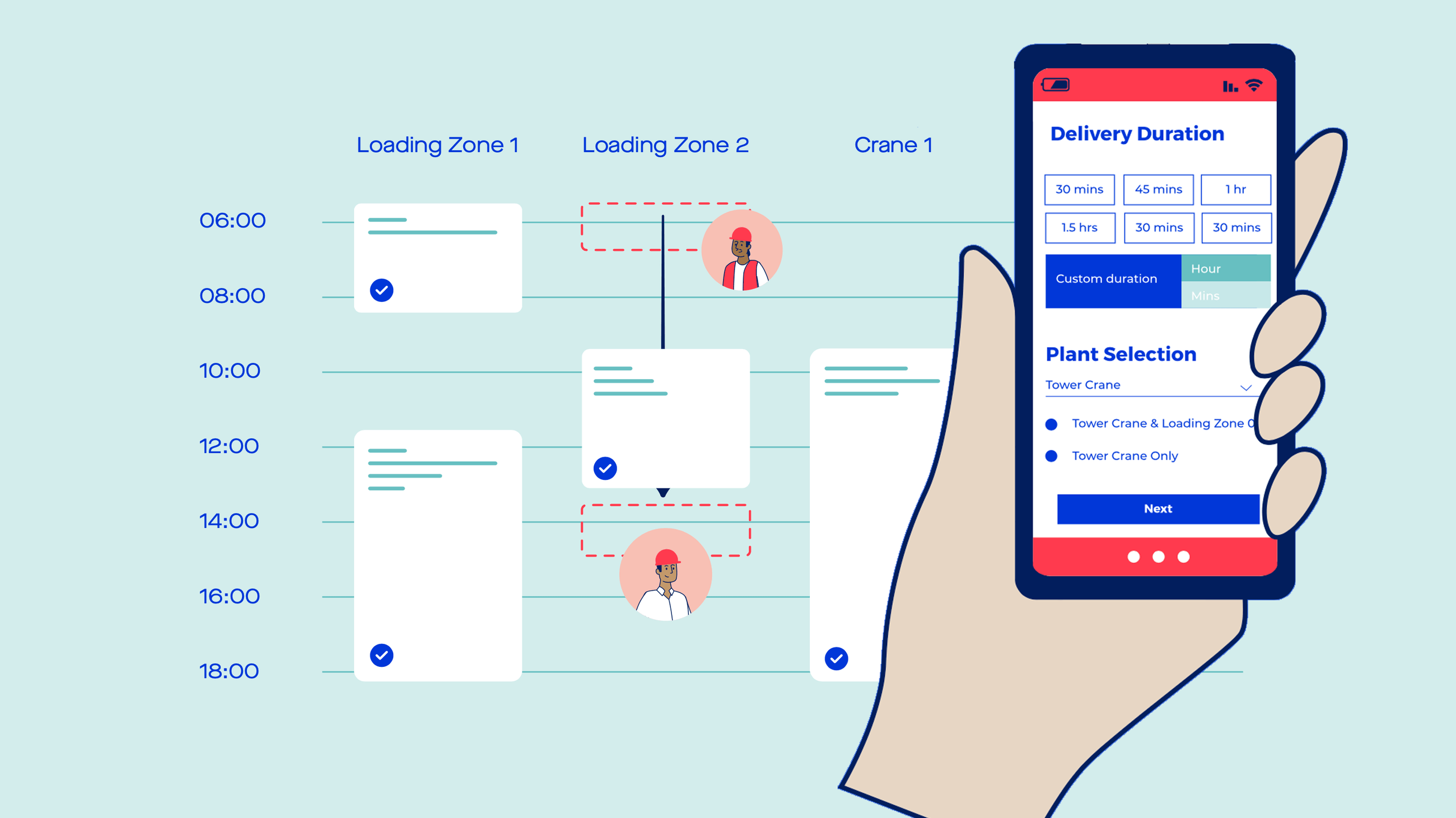 Work Area Scheduling