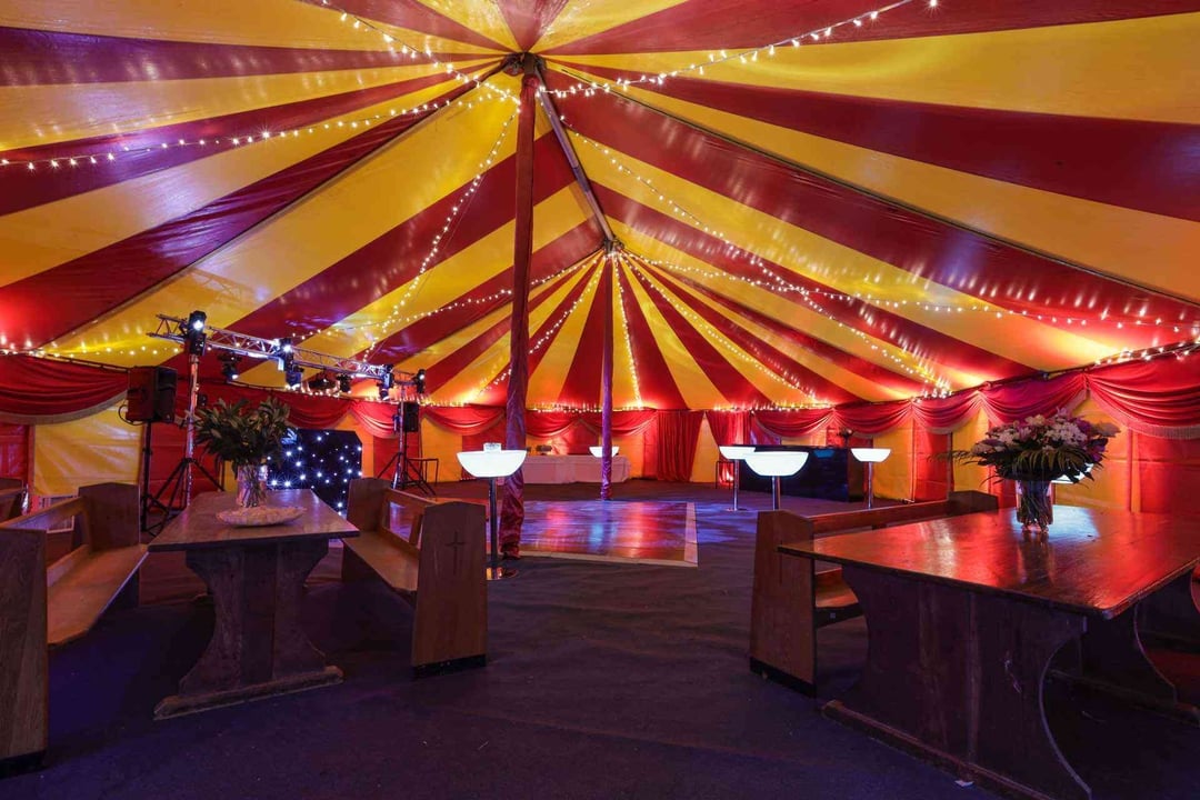 Red and Yellow Tents and Marquees