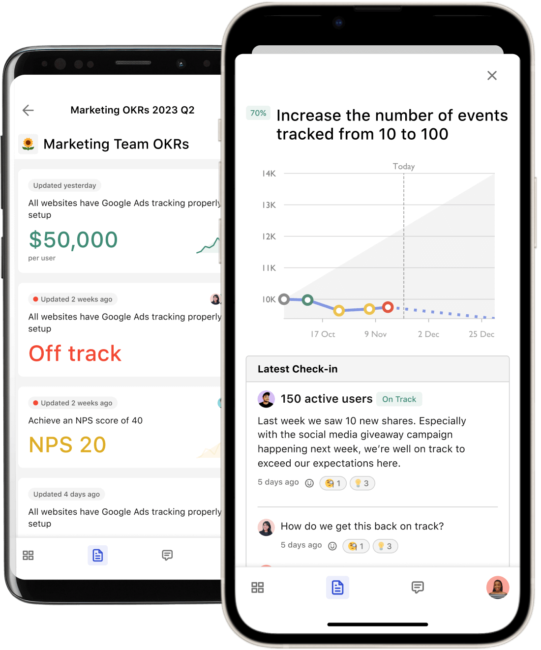 Tability Mobile | The Mobile App for your OKRs