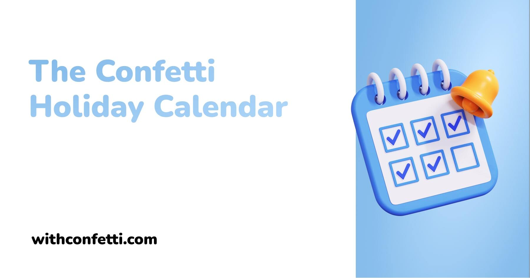 HR Calendar | Confetti 🎉