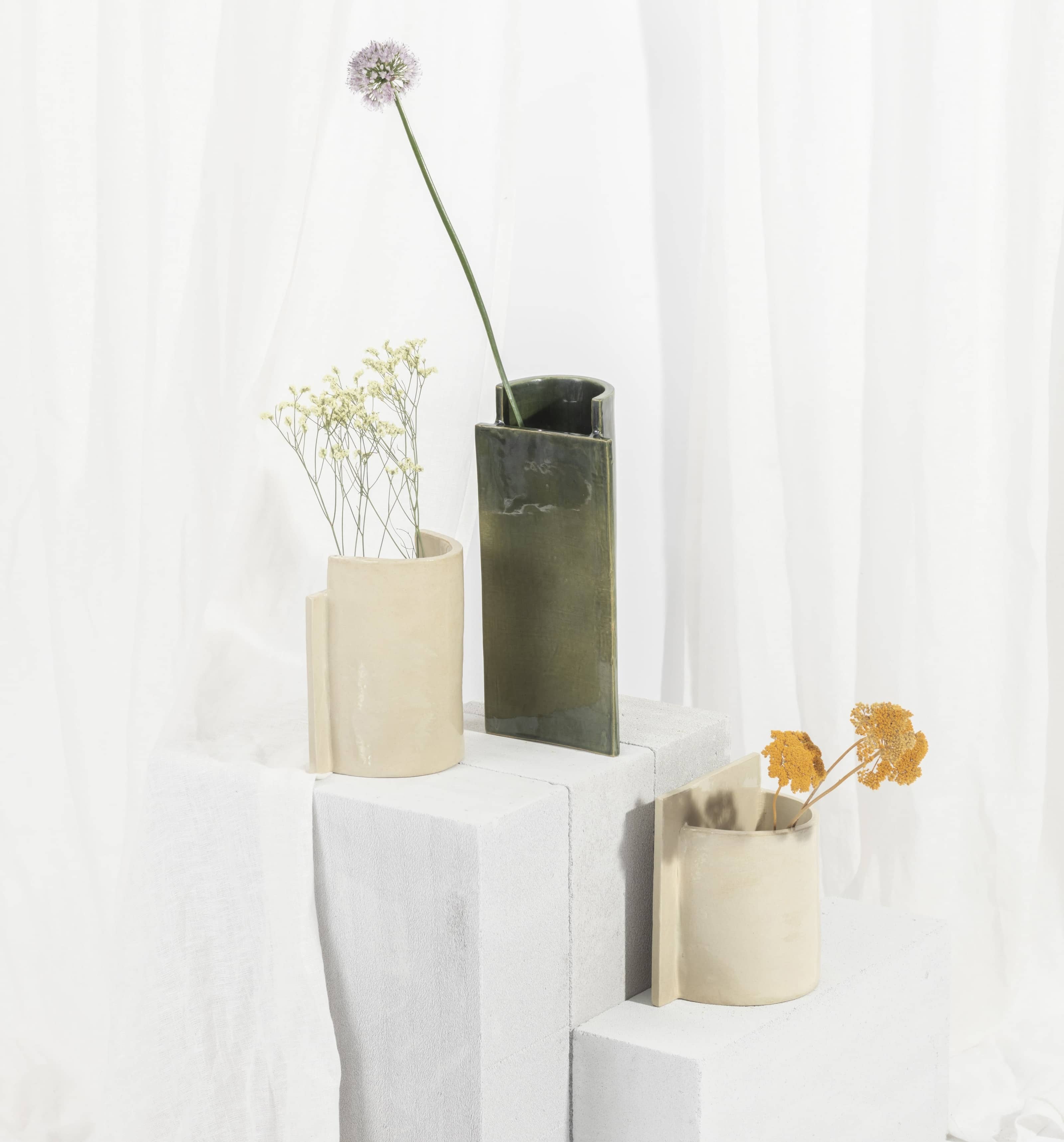 Blocks Vases O Shape Large